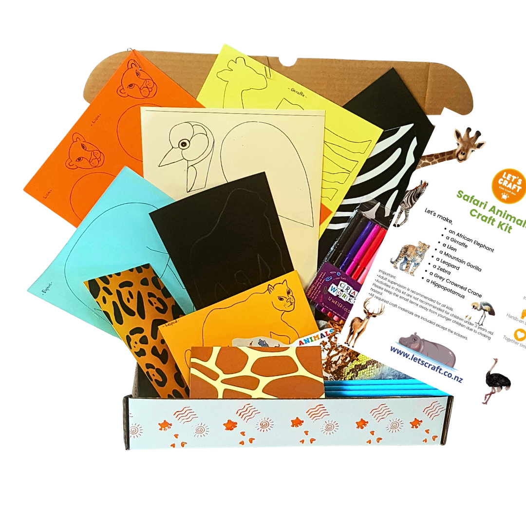 Safari Animals Craft Kit – Let's Craft NZ