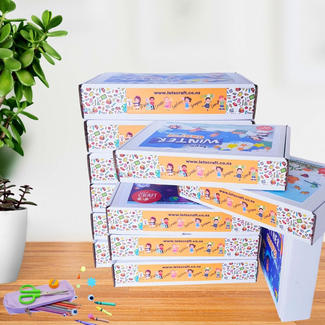 Kids Monthly Craft Box - 12 Month Subscription – Let's Craft NZ