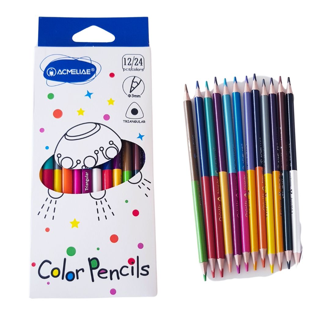 12 Colour - Colouring Pencils Set – Let's Craft NZ