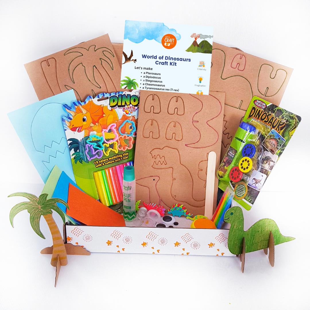 Dino World Craft Kit For Kids | Let's Craft NZ